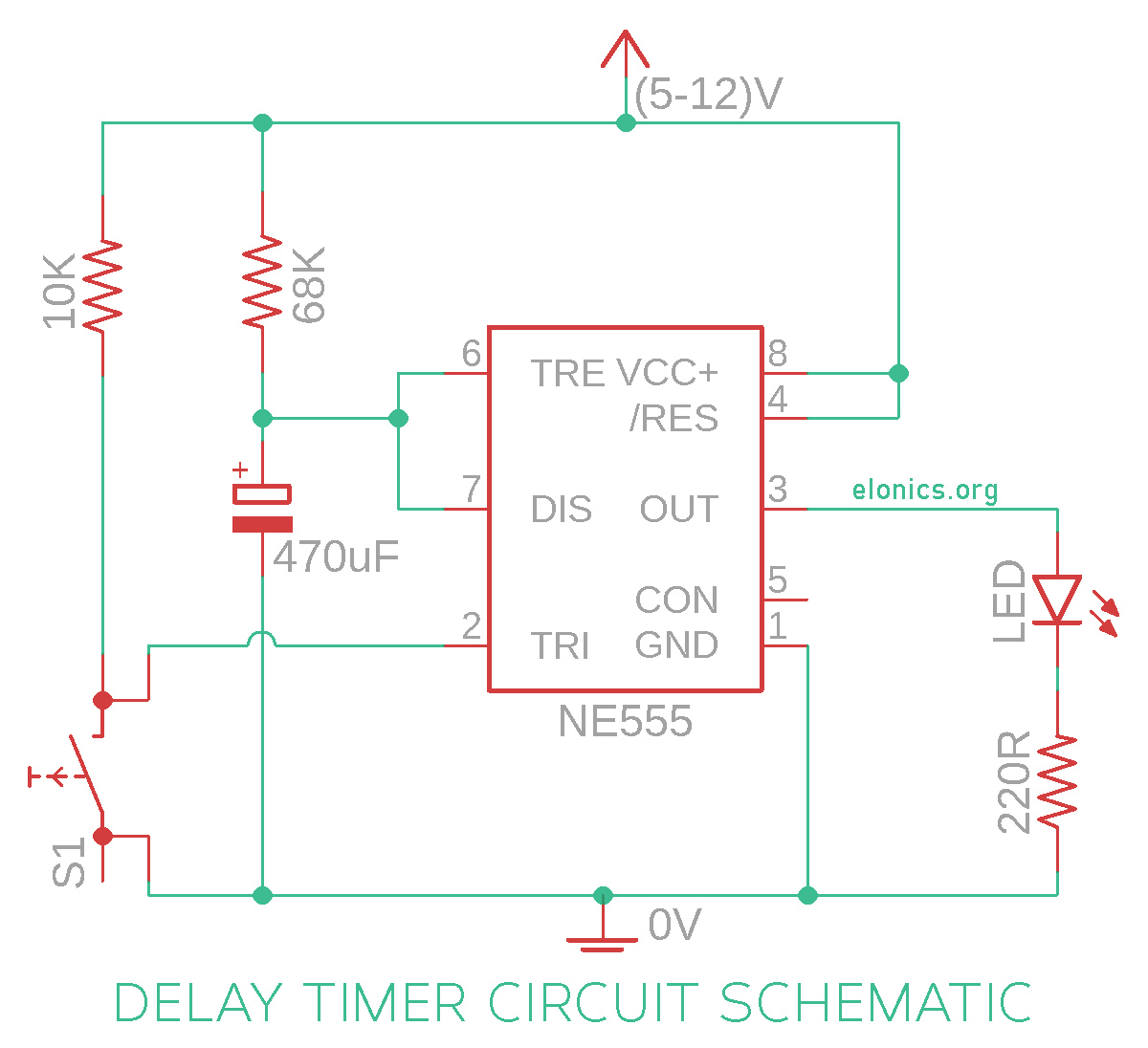 Simple Timer Circuit Diagram
